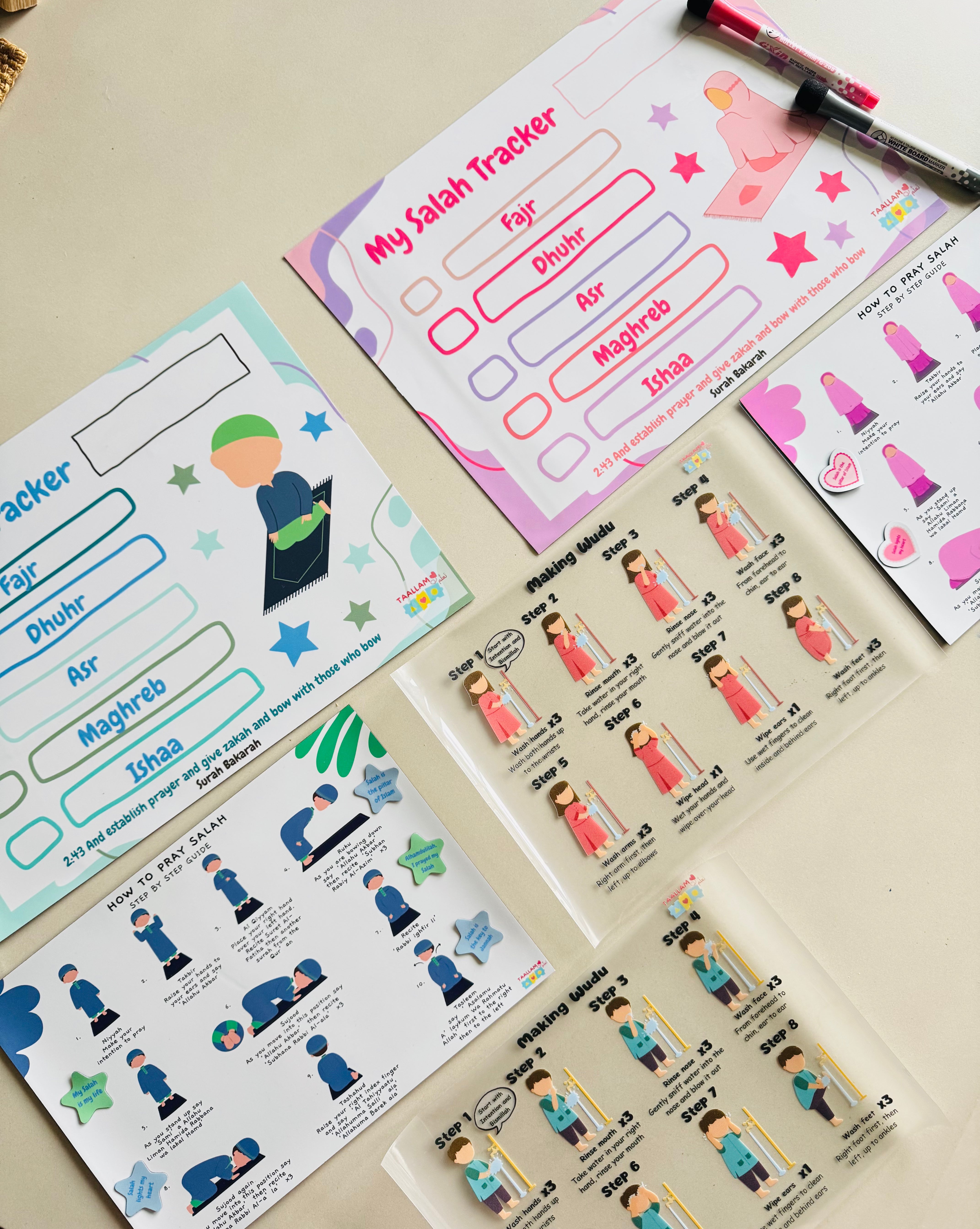 Bundle My Salah Kit- Pink and Blue – Taallam